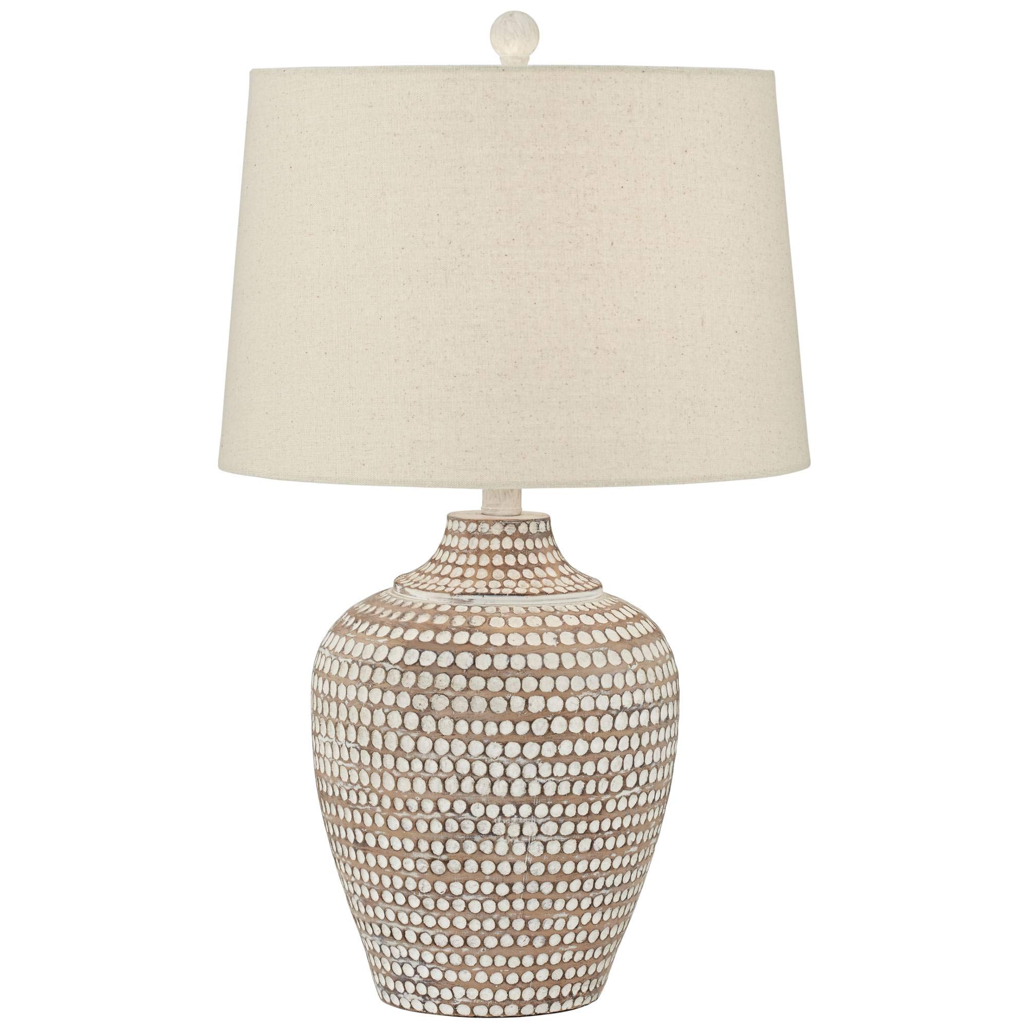 Pacific Coast Lighting Alese 23 1/2" Textured Dot Jug Table Lamp