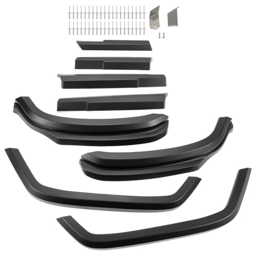 OTVPUCES 8pcs Fender Flares Front Rear Left Driver Right Passenger Plastic With Hardware SMT10773 5745440