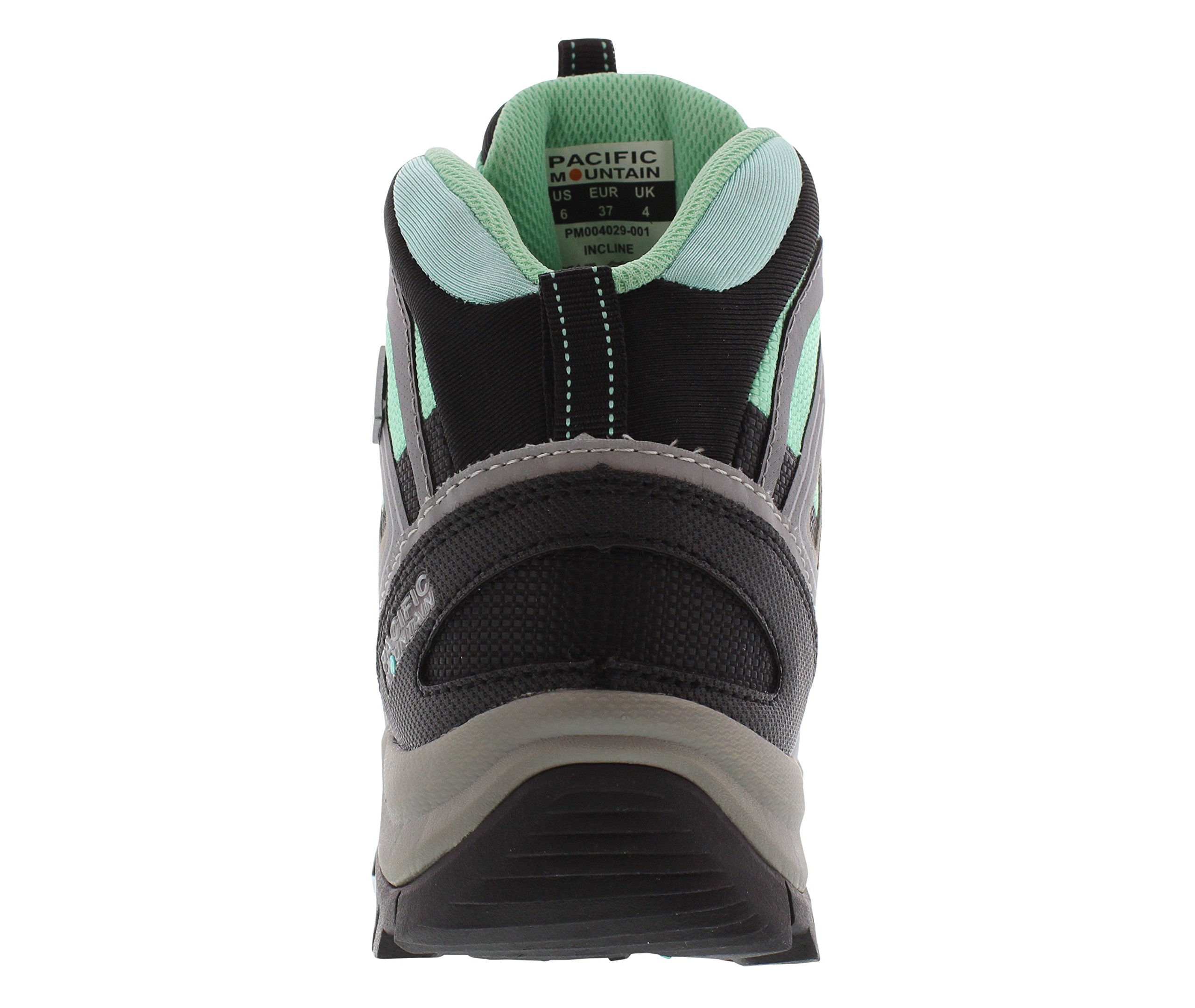 Pacific Mountain Incline Womens Waterproof Hiking Backpacking Size 9, Color: Black, Grey, Turquoise