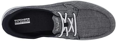 Skechers Women's ON-The-GO Flex-Ashore Boat Shoe, Navy, 9