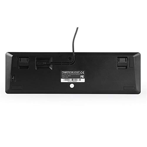 Qisan Mechanical Gaming Keyboard GATERON Brown Switch Wired Backlit Keyboard Mechanical Mini Design (60%) 68 Keys Keyboard Black Magicforce