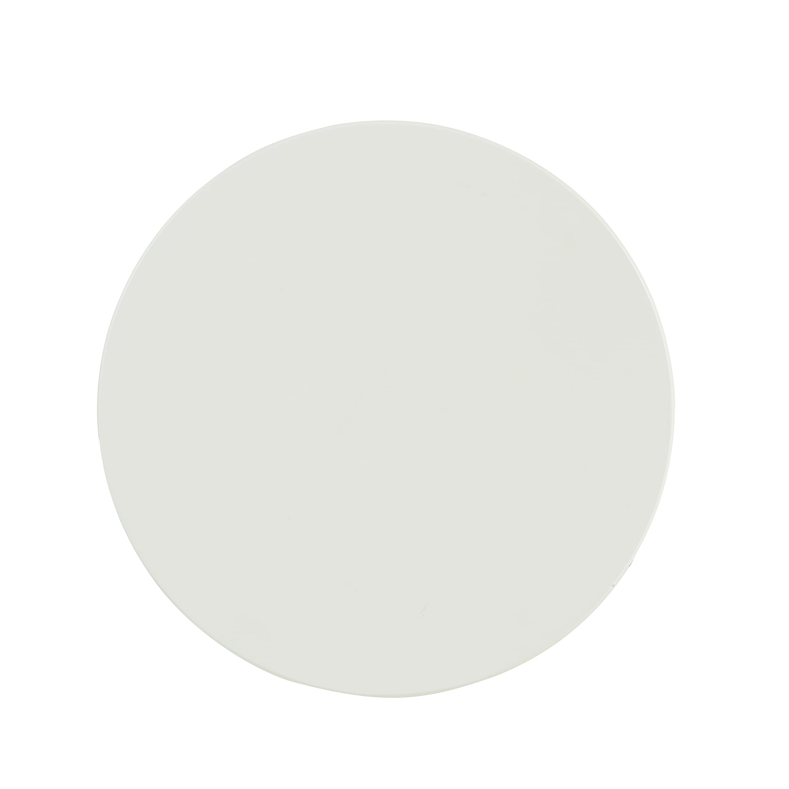 Powell Furniture Powell Round Accent, White Table, 18 x 22 x 18