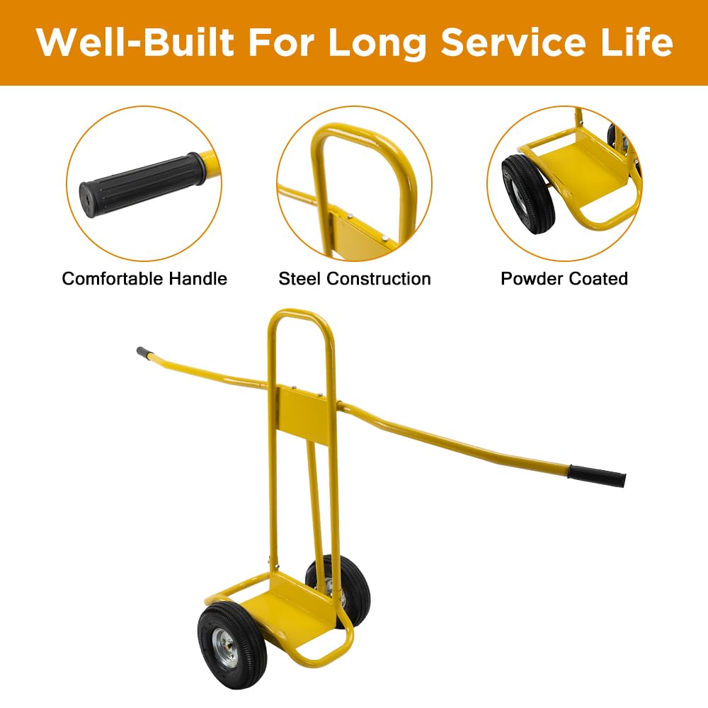 Yeeoy Panel Truck Dolly Cart, Heavy Duty Platform Truck Cart, 1200 lbs Load Capacity Drywall Sheet Cart with Wheels Handle for Garage Home Warehouse