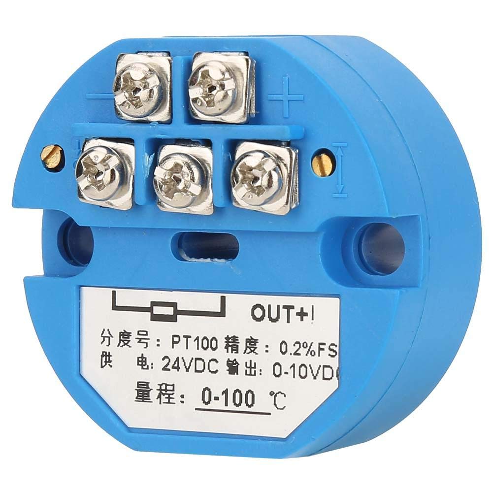 Temperature Sensor PT100 Temperature Transmitter Output 0-10V Good Sensitive PT100 Temperature Transmitter Module for Conversion of Resistance and Current