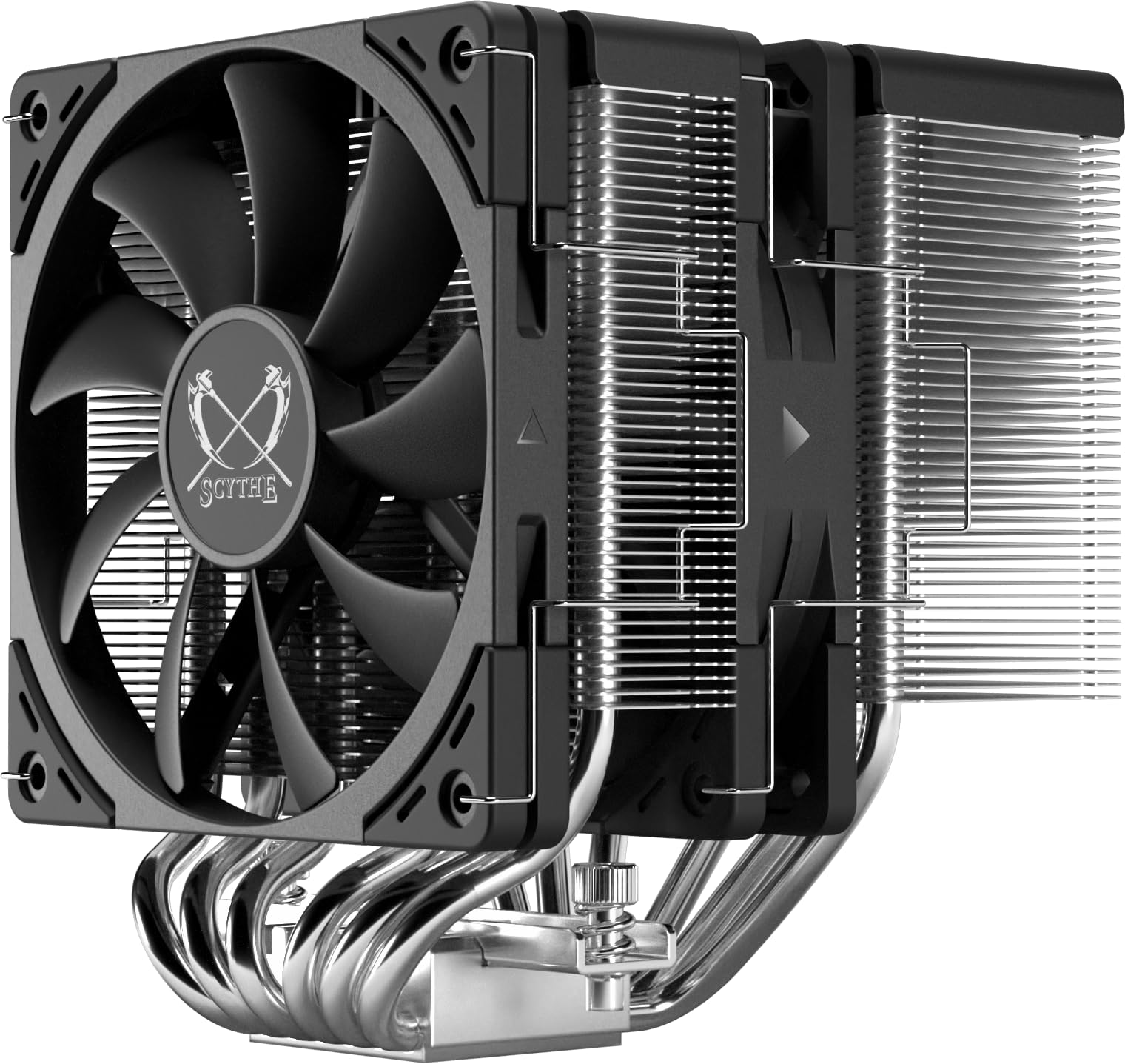 Scythe Fuma 2 CPU Air Cooler, Intel LGA1151, AMD AM4/Ryzen, 120mm Dual Towers, Black Top Cover