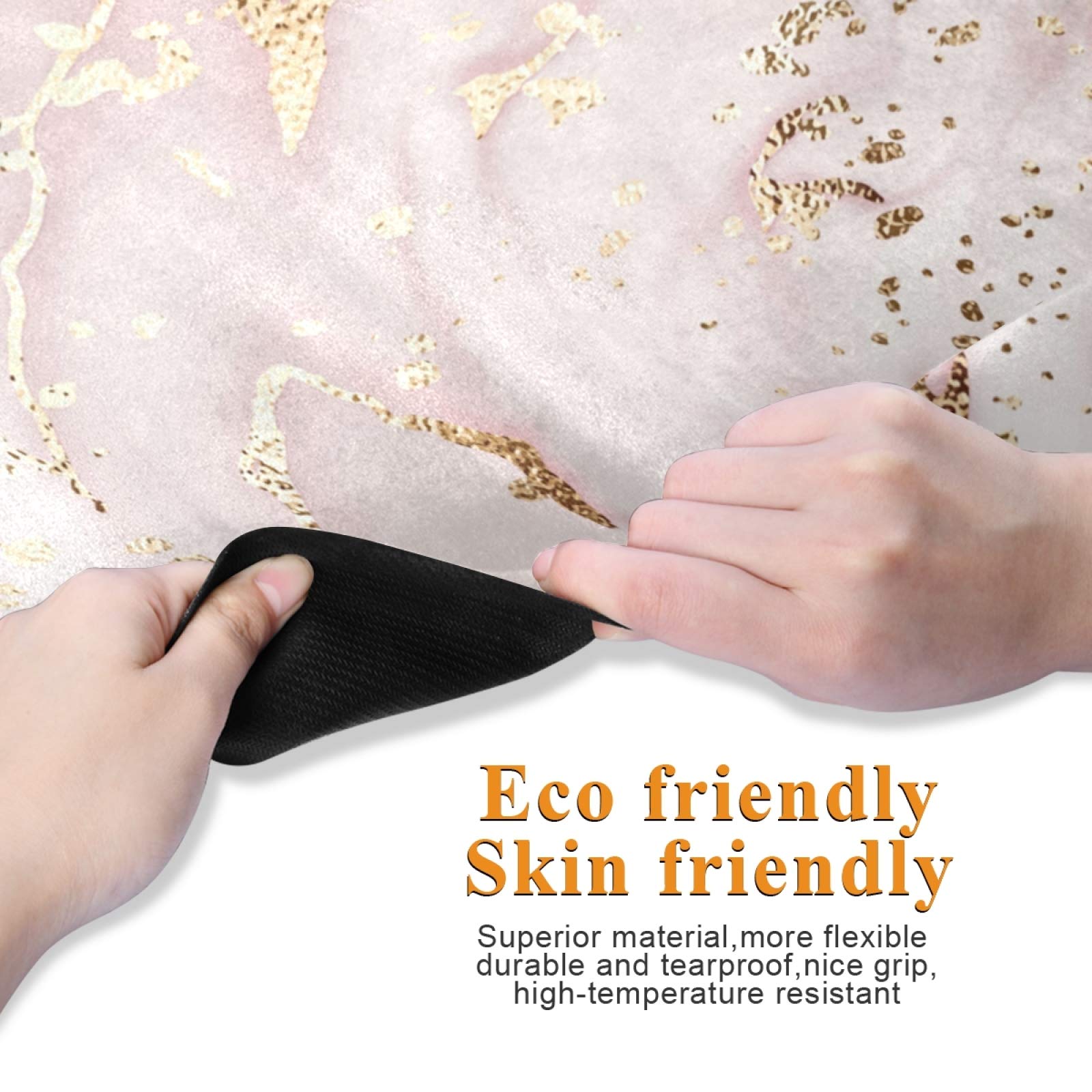 senya Rose Gold Glitter Marble Yoga Mat Cover, Non Slip Exercise Mat High Performance Grip, Coming with Carry Bag(0rh3f)
