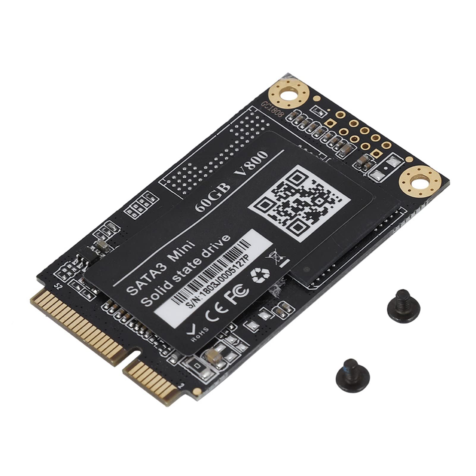 SSD mSATA III 60GB Internal Solid State Drive, High Performance Hard Drive for Desktop Laptop Tablets PC, TLC Multi Level Unit Flash (60G)