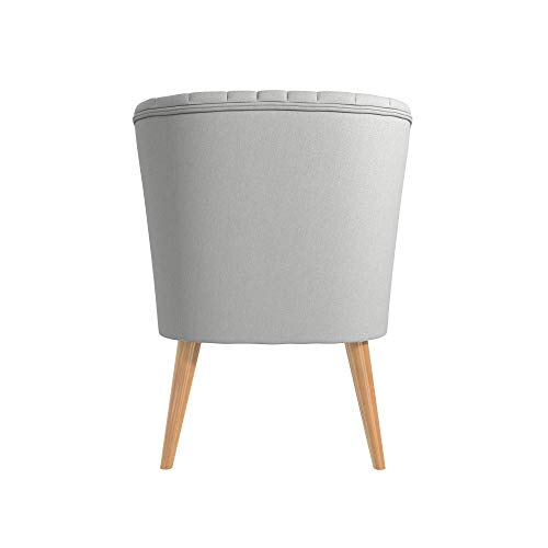 Novogratz Brittany Upholstered Accent Chair - Light Gray