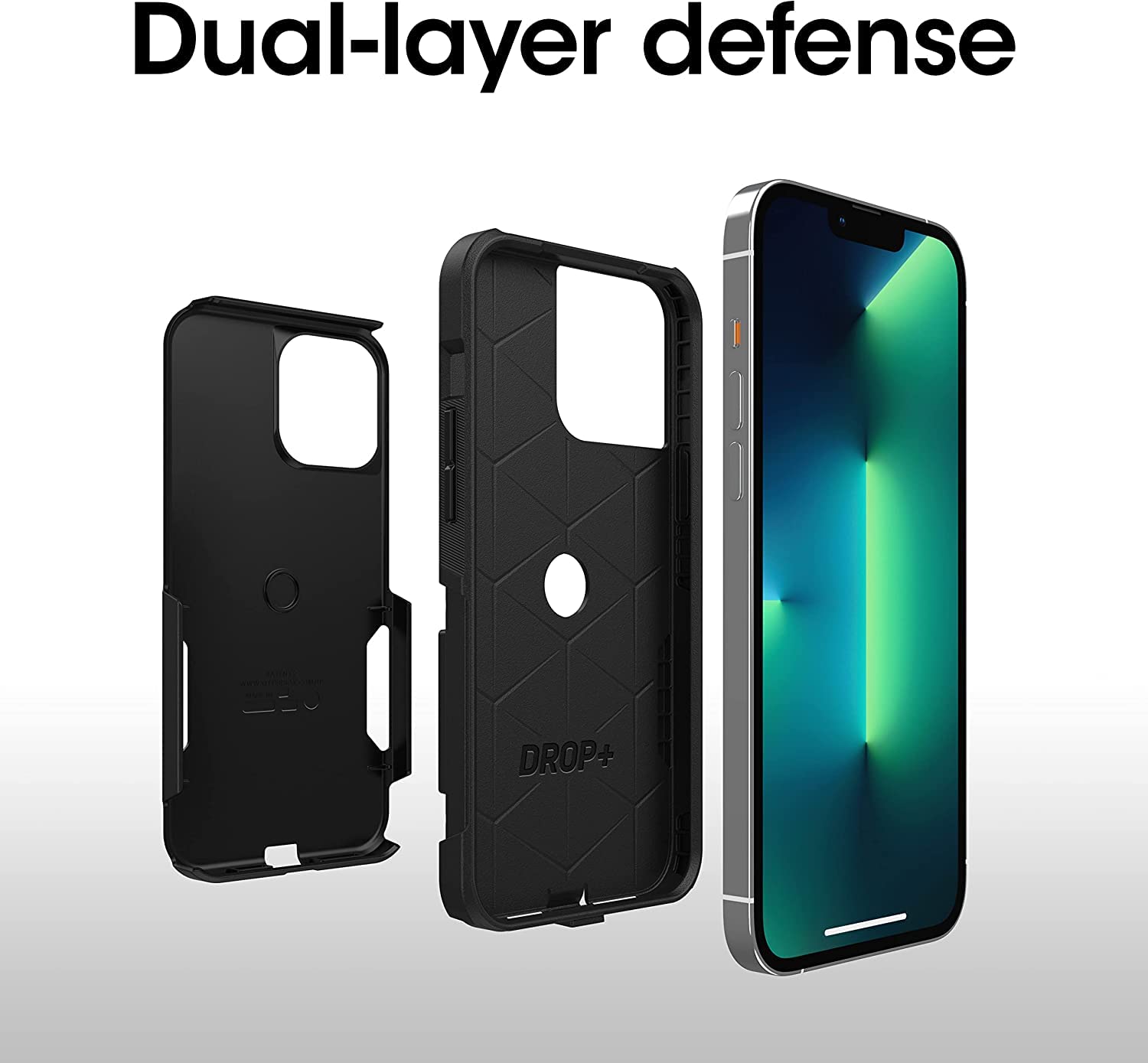 OtterBox Commuter Series Case for iPhone 13 Pro Max & iPhone 12 Pro Max (Only) - Non-Retail Packaging - (Black)