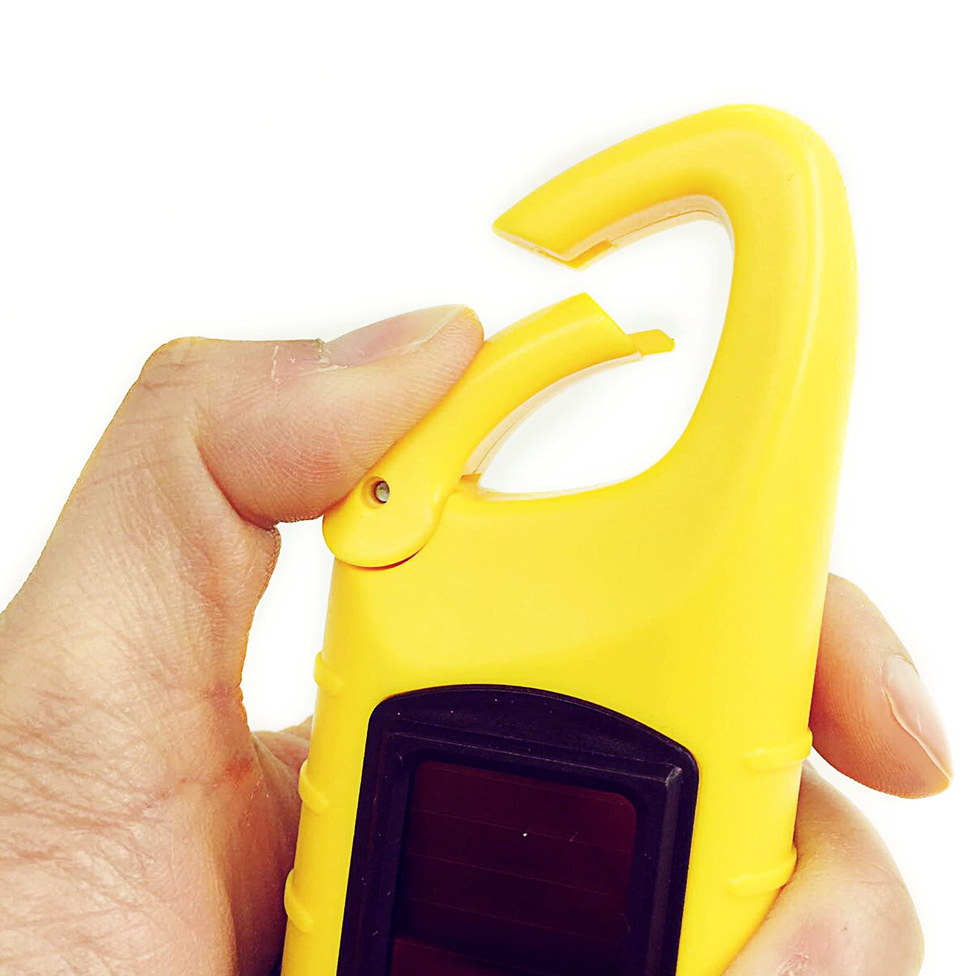 PrimalCamp Hand Crank Solar Powered Rechargeable LED Flashlight: Survival Gear Self Powered Charging Torch & Dynamo - Best for Fishing Boating Hiking Backpack Camping Safety Weather Emergency Pack