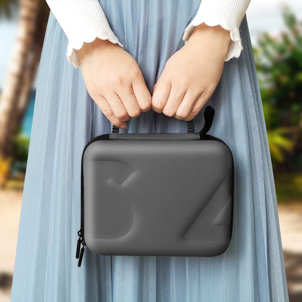 Rantow Mavic 2 Remote Controller Storage Case Hand Bag - Waterproof Hard Shell Carrying Box Compatible with DJI Mavic 2 PRO & Zoom Drone Smart Controller Accessories - w/Padded Foam Screen Protection