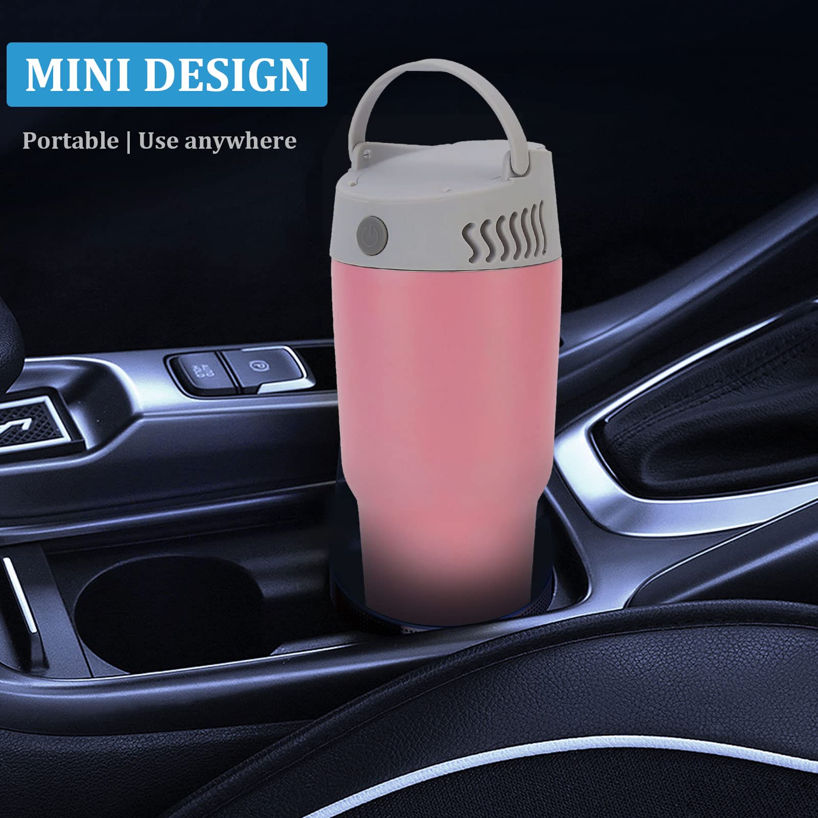 Yuecoom Personal Air Cooler, Portable Handheld Vacuum Insulated Cold Air Powered Refrigeration Straight Cup Personal Cooling Portable Aircon Mobile Cool Down System