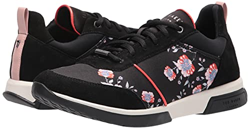 Ted Baker Women's AYLAHH Sneaker, Black, 6
