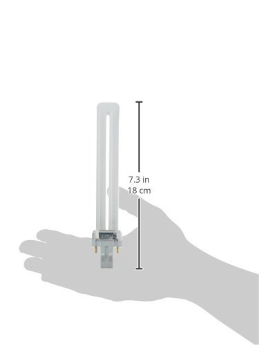OSRAM SYLVANIA Dulux S Ecologic Pl Type Compact Lamp, S (T4), 13 Watt, 3500K, 82 CRI, Gx23, 120 Volts-683365