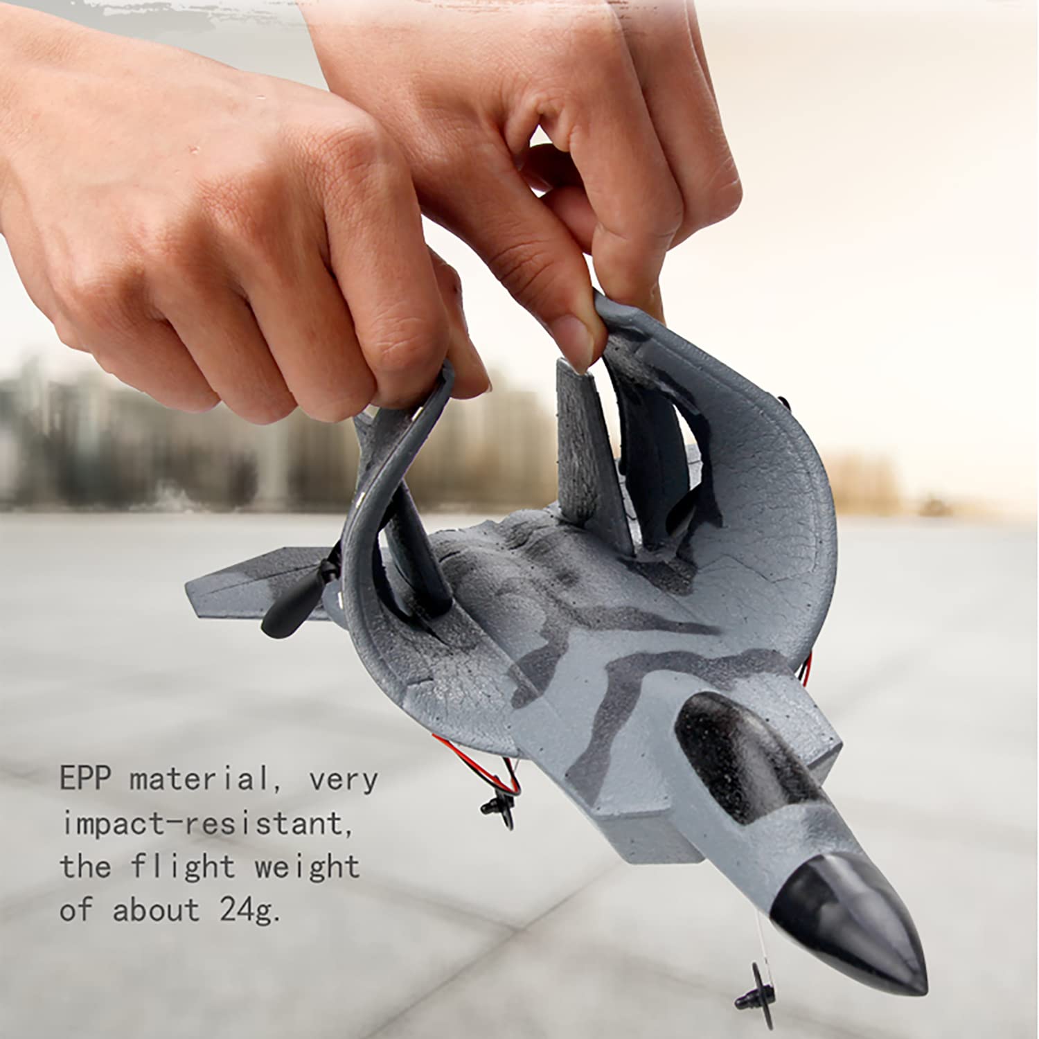 OTXKOO RC Plane Remote Comtrol Airplane RTF RC Plane, 2CH Remote Control Airplane F22 Jet Indoor Outdoor 2.4GHz Radio Control Aircraft for Kids Boys Beginner