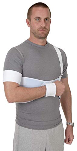 Ossur Premium Shoulder Immobilizer for Quick Recovery from Shoulder Injuries | Immobilization of The Shoulder Joint & Arm | Adjustable Straps and Cuffs | Fits Men & Women, Universal Size