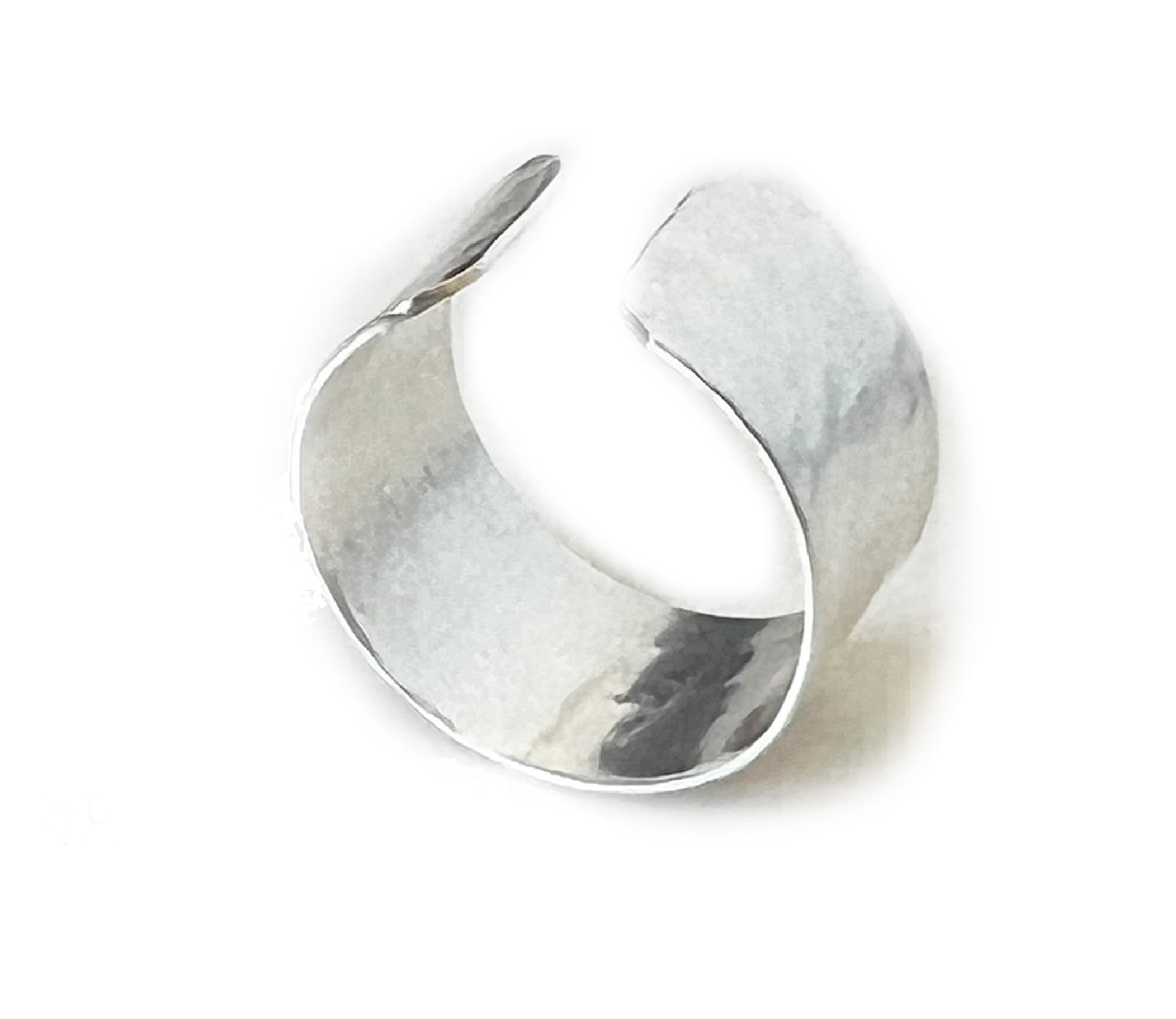 TOE RINGS & THINGS | Super Wide Band Toe Ring in Sterling or Gold Fill | Adjustable 10mm | Unisex (Sterling Silver)
