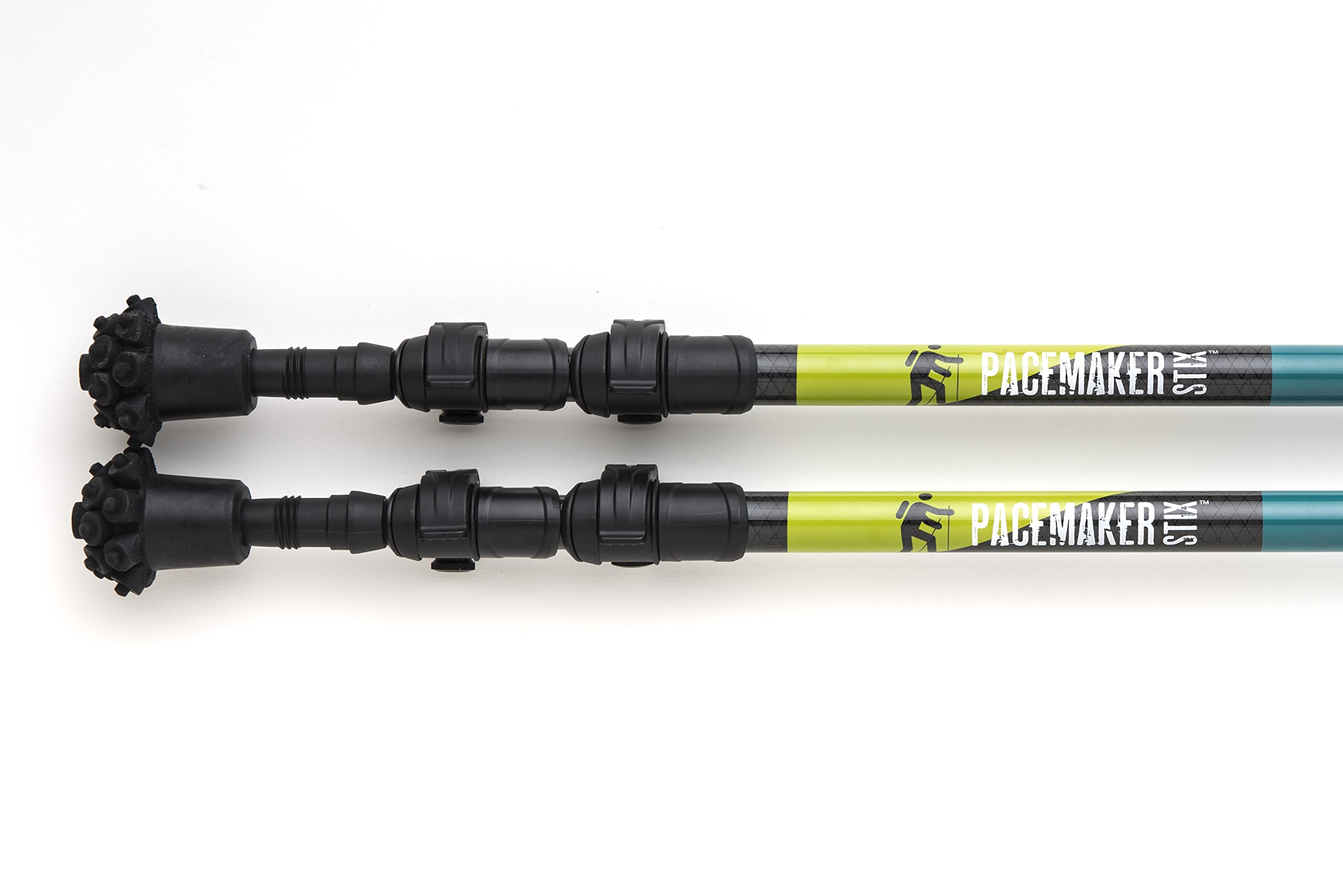 Pair of PaceMaker Stix Carbon Fiber AT-6" Trekking Poles with Extended Life Rubber Feet and Attachments