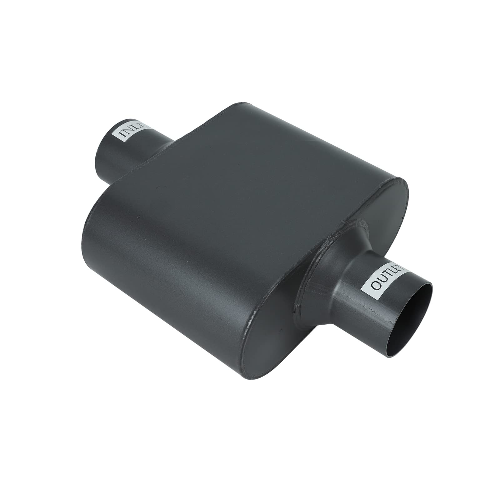 Pair of Single Chamber Performance Race Muffler 2.5" Center/Center Universal Muffler (2.5 Inch)