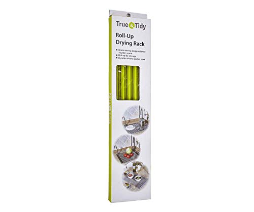 True & Tidy, Multi-Purpose Over The Sink Roll-Up Drying Rack, DR-881, Lime