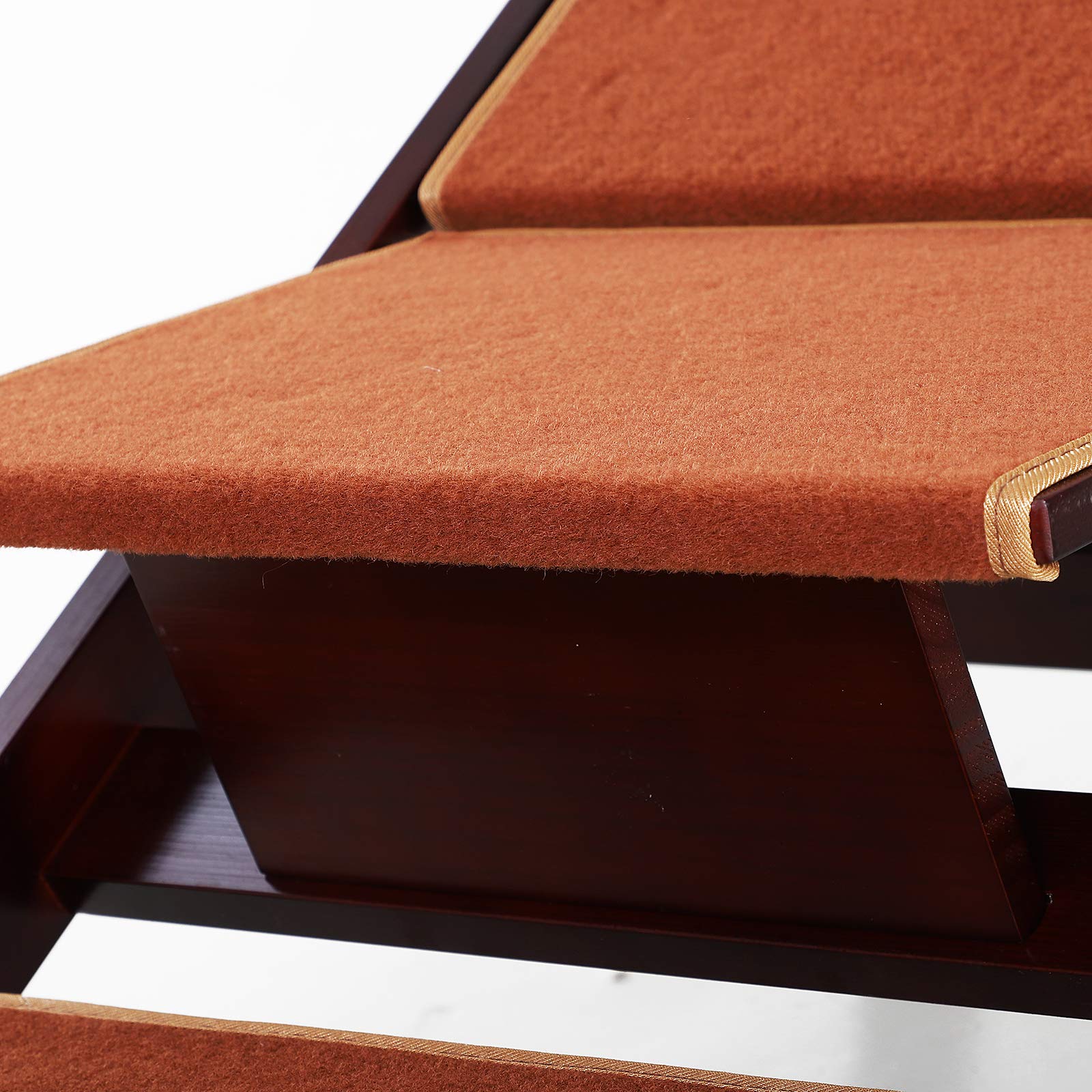 PawHut Wooden 2-in-1 Portable Folding Safety Pet Stairs/Ramp for Dogs and Cats
