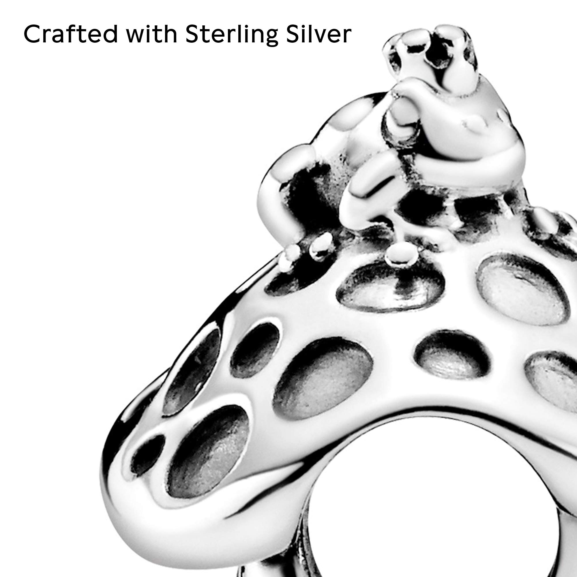PANDORA Jewelry Mushroom and Frog Sterling Silver Charm