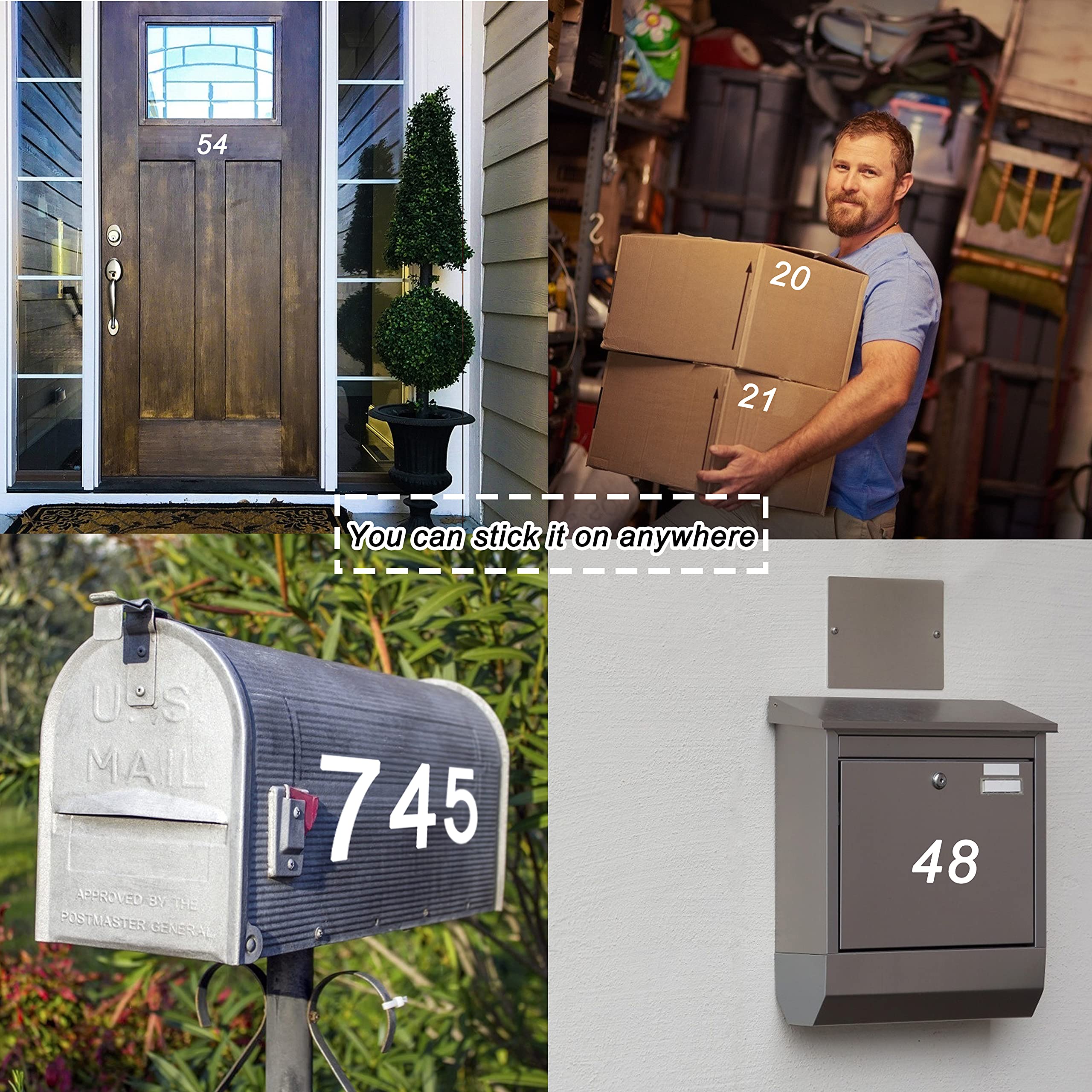 Thank You Mailbox Decal Stickers, Personalized Mailbox Stickers Postal Worker UPS Mailman Thank You Sticker with Mailbox Numbers