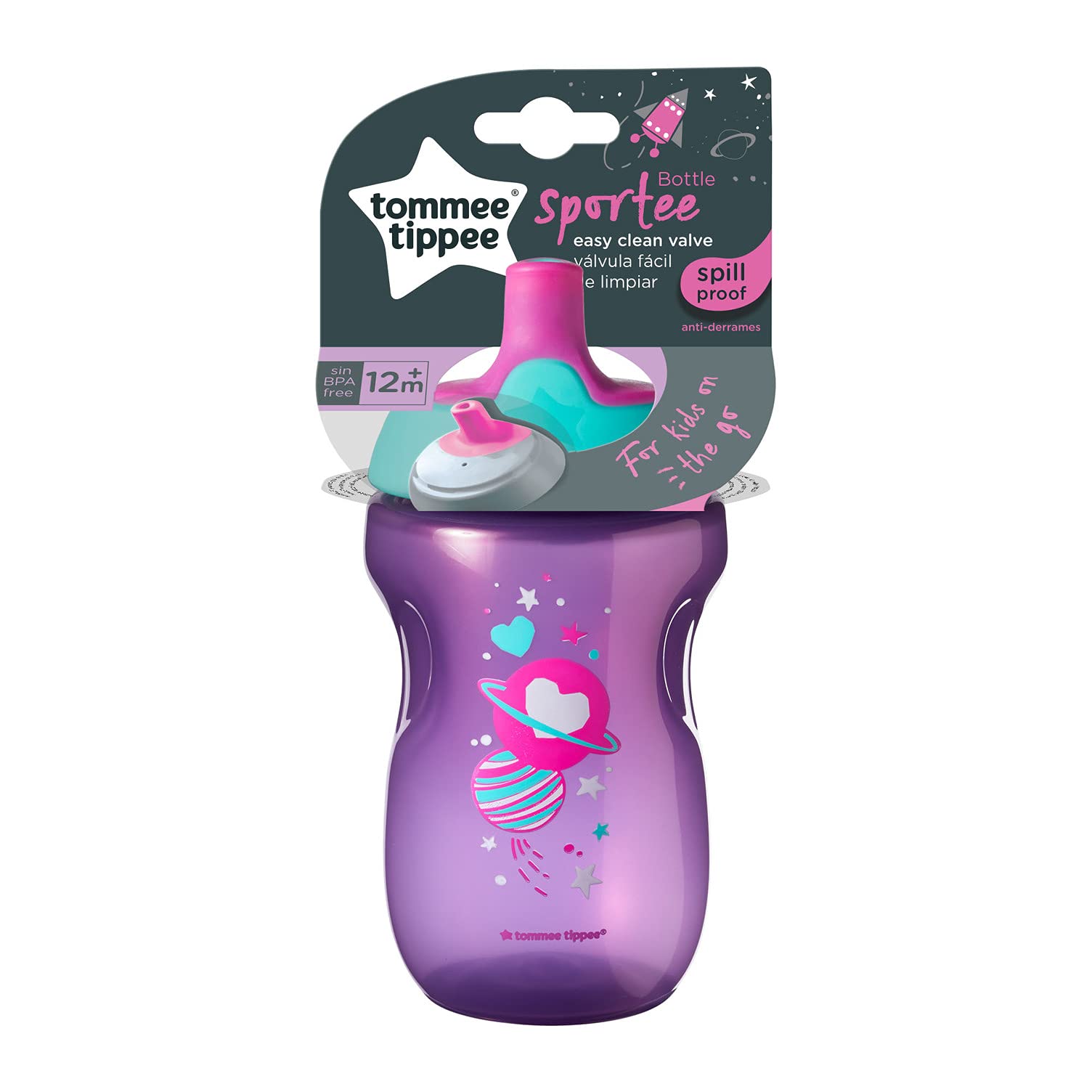 Tommee Tippee-Sportee Sippee Cup (300ml) - Purple