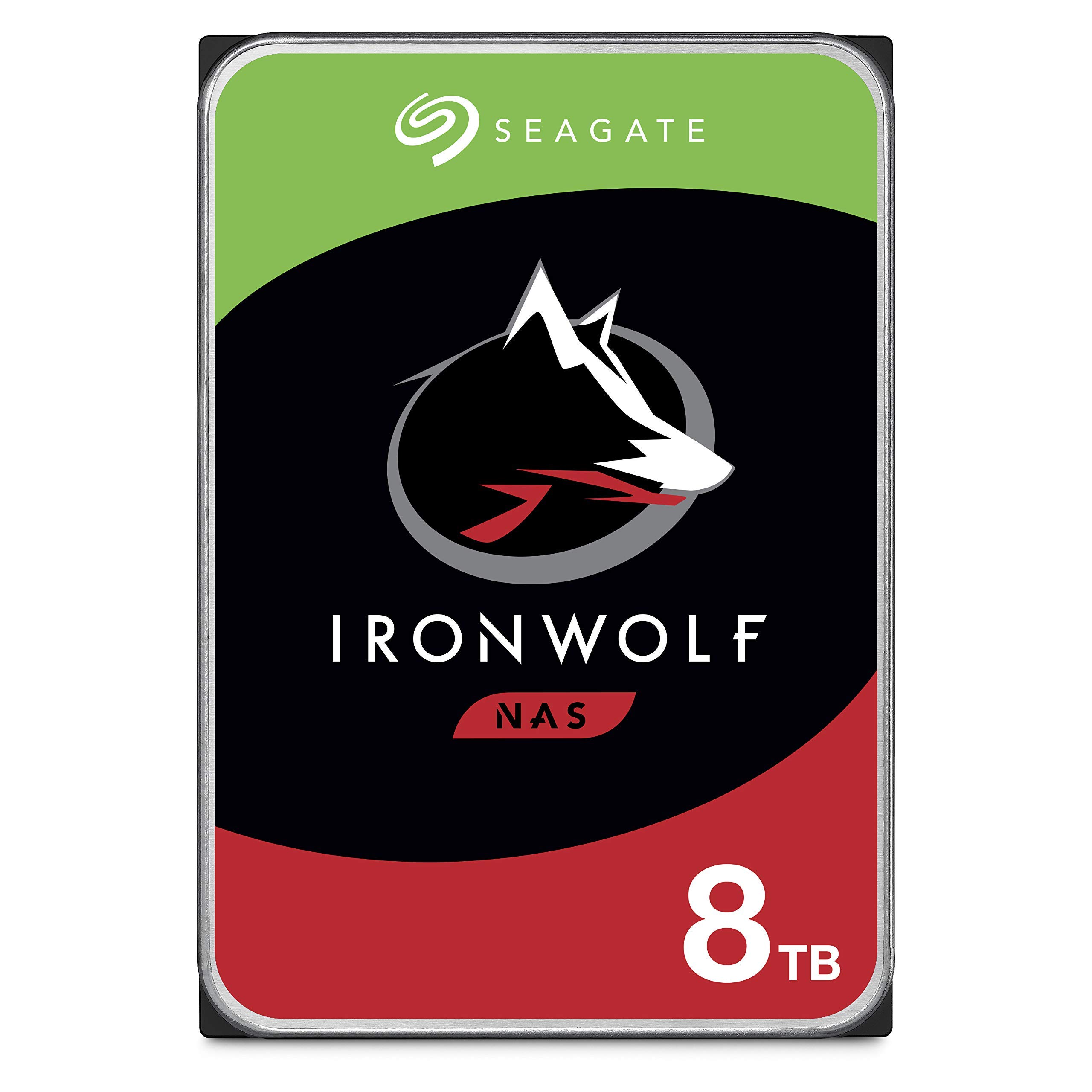 Seagate IronWolf 8TB NAS Internal Hard Drive HDD – 3.5 Inch SATA 6Gb/s 7200 RPM 256MB Cache for RAID Network Attached Storage – Frustration Free Packaging (ST8000VN004) (ST8000VNZ04/N004) (Renewed)