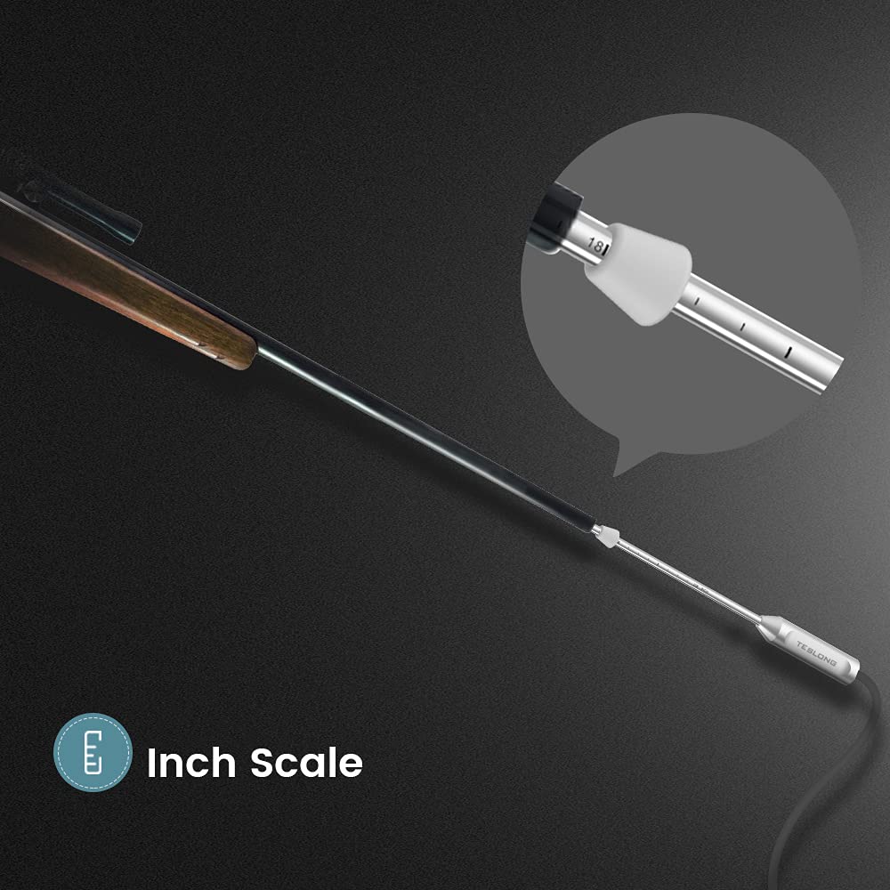 Teslong Rigid Borescope for Rifle Barrel Care, Gun Cleaning Visual Inspection Camera w/26-Inch-Long Rod -Fits .20 Caliber &Larger Hunting Shooting Firearms Bore(3 Mirrors Included)
