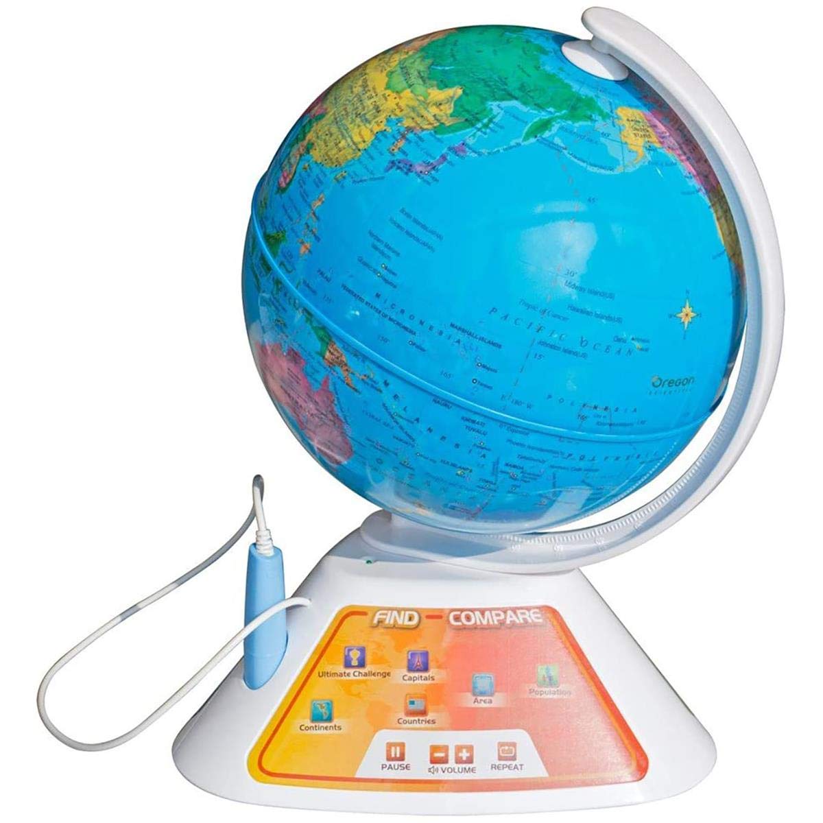 Oregon Scientific Smart Globe Discovery Educational World Geography Kids - Learning Toy
