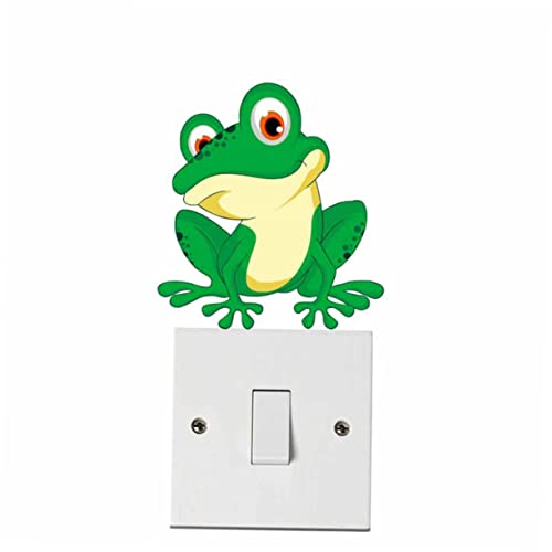 UTHCLO 3pcs Decor Lovely Store for Frog Room Home Decals Switch Removable Sticker Stickers Background Living Wall Bedroom Mural