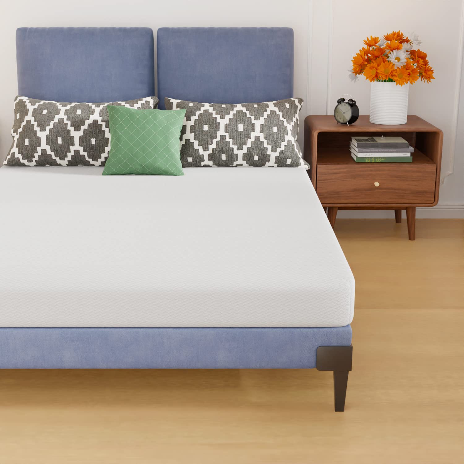 PayLessHere 5 Inch Gel Memory Foam Mattress Medium Firm Mattresses CertiPUR-US Certified Bed-in-a-Box Pressure Relieving Full Size,Fiberglass Free,White