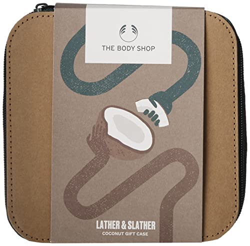 The Body Shop Lather & Slather Coconut Body Care Gift Set, for Dry Skin
