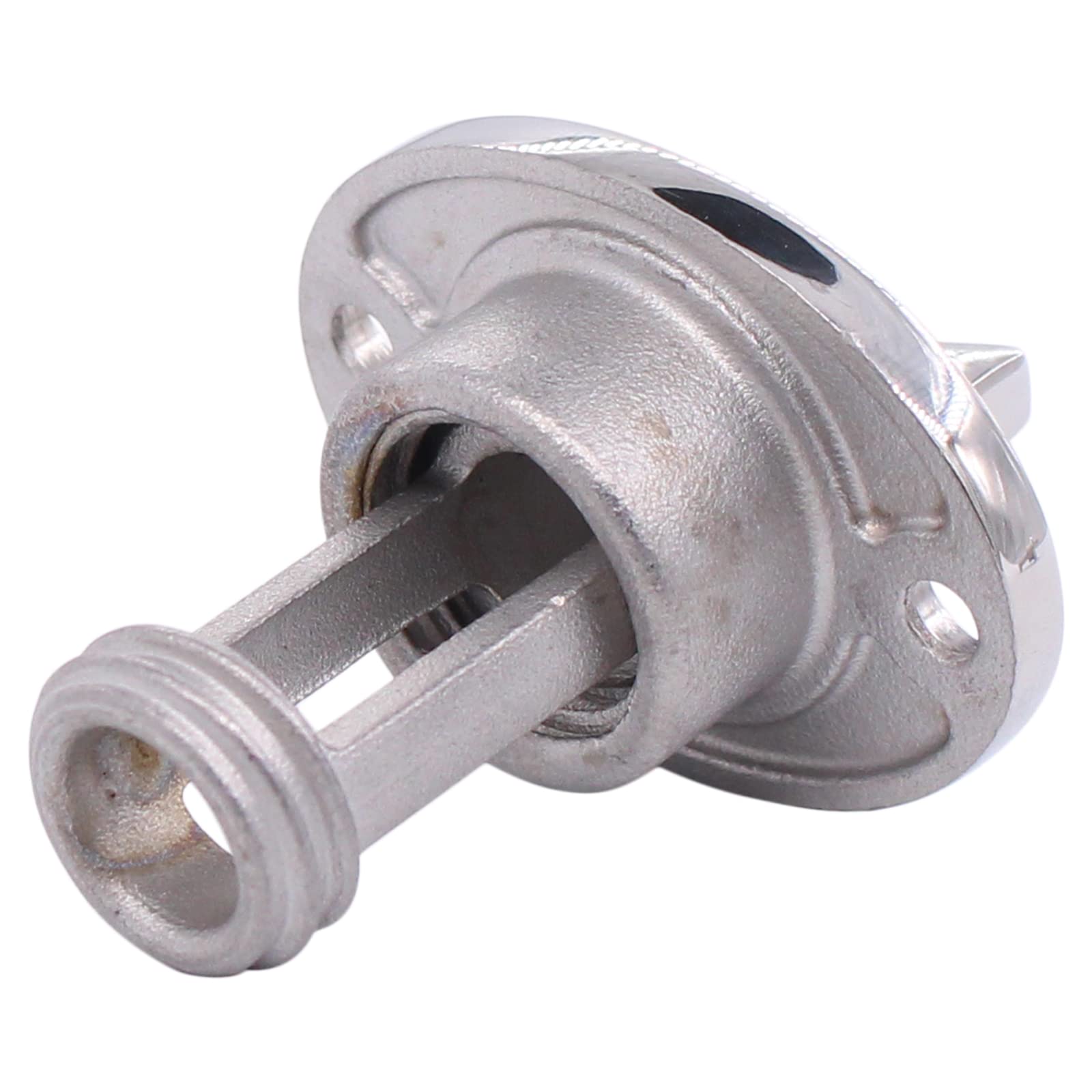 XtremeAmazing 2Pcs Boat Drain Plug Stainless Steel Oval Marine Garboard Transom Plug with Seal Ring for 1 Inch Hole 3/4 Inch Thread