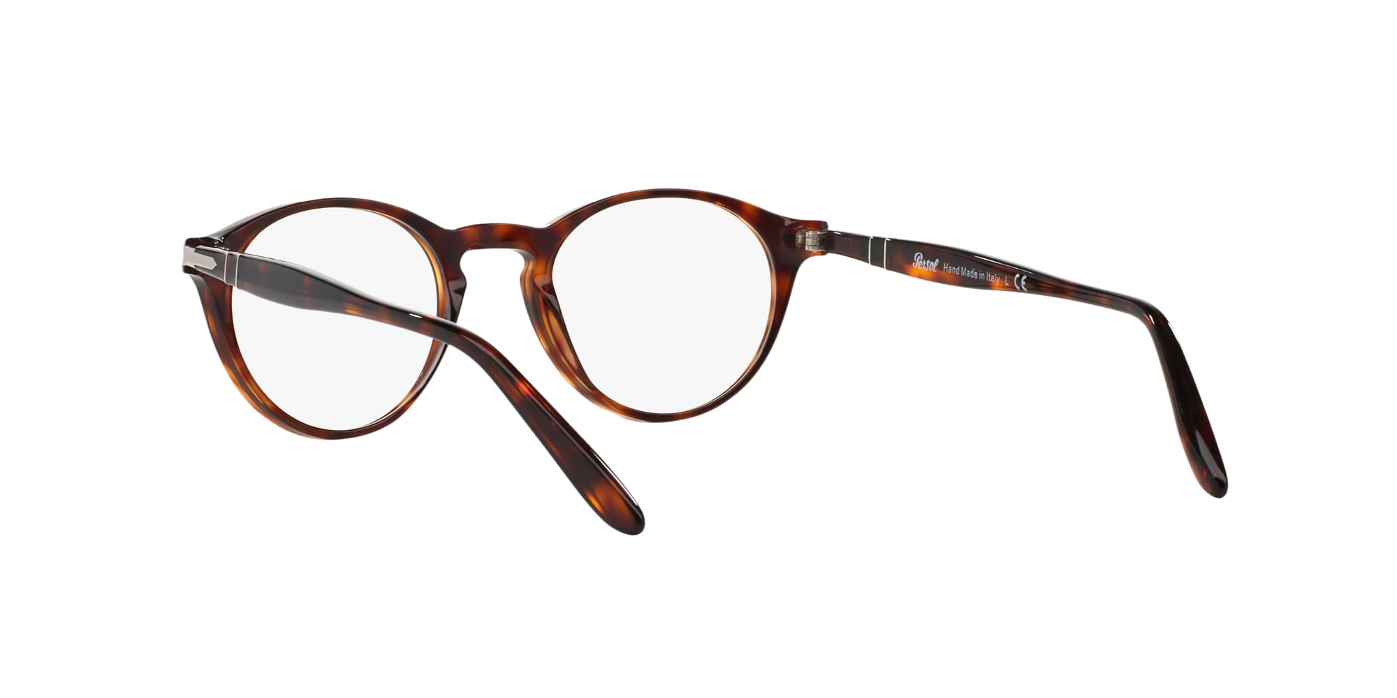 Persol Women's PO3092V Round Prescription Eyewear Frames, Havana/Demo Lens, 50 mm