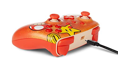 PowerA Enhanced Wired Controller for Nintendo Switch - Mario Vintage, Gamepad, Wired Video Game Controller, Gaming Controller - Nintendo Switch