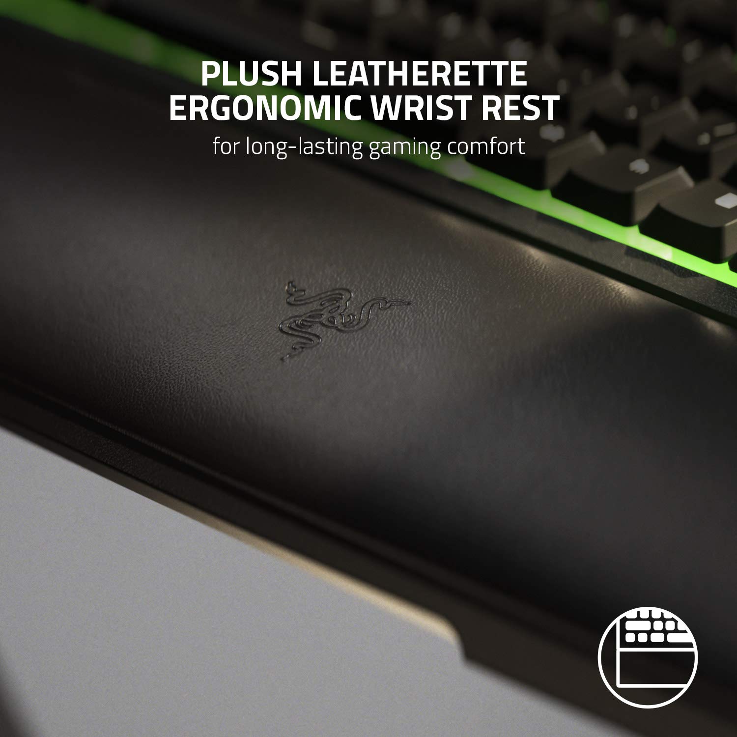 Razer Ornata V2 Gaming Keyboard: Hybrid Mechanical Key Switches - Customizable Chroma RGB Lighting - Individually Backlit Keys - Detachable Plush Wrist Rest - Programmable Macros (Renewed)