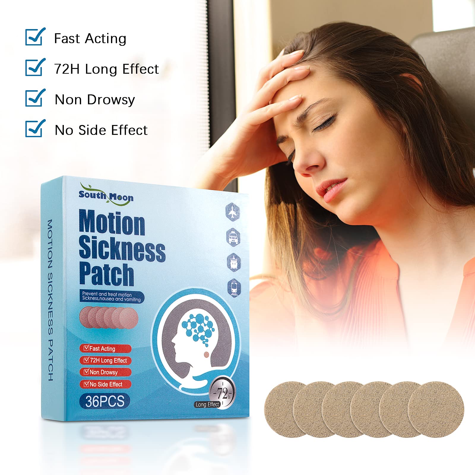 Seazoon 36 Pcs 36Pcs Motion Sickness Patches & Sea
