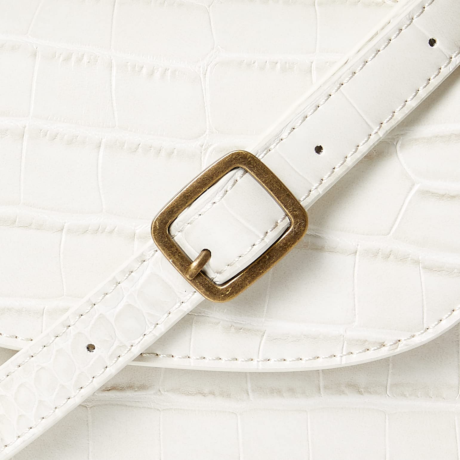The Drop Women's Diana Top Handle Crossbody Bag, White, One Size