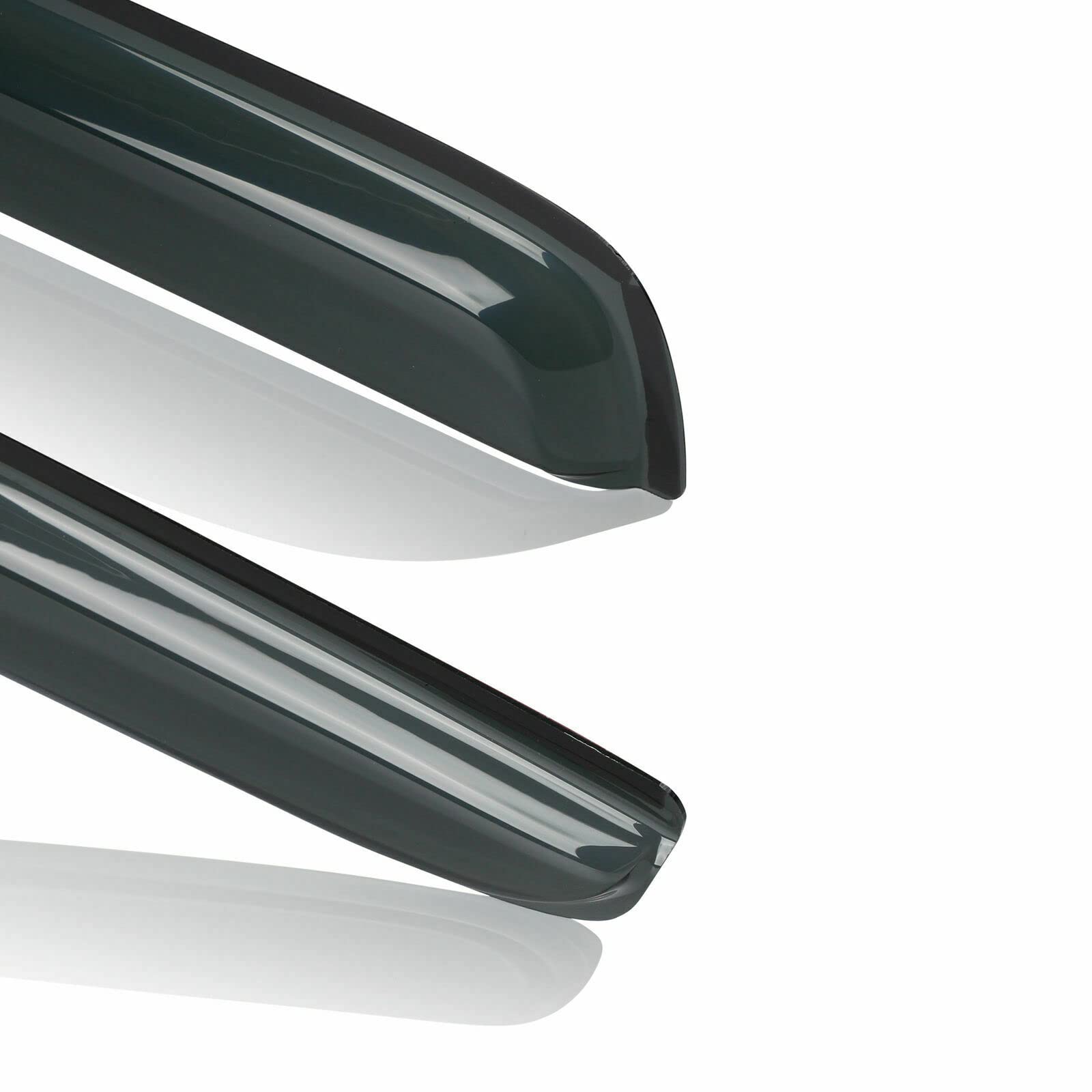 Outside Mount Window Visors Sun Rain Guards Deflectors fit 2009-2014 Ford F-150 SuperCrew 2010-2014 SVT Raptor SuperCrew