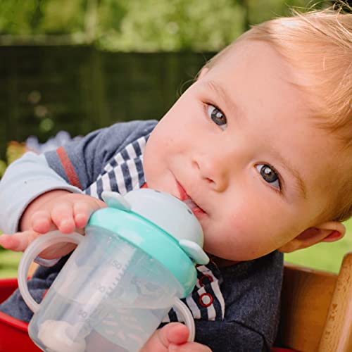TUM TUM Tippy Up Free Flow Sippy Cup (No Valve), Sippy Cup for Toddlers, 200ml, BPA Free (Boris Bear)