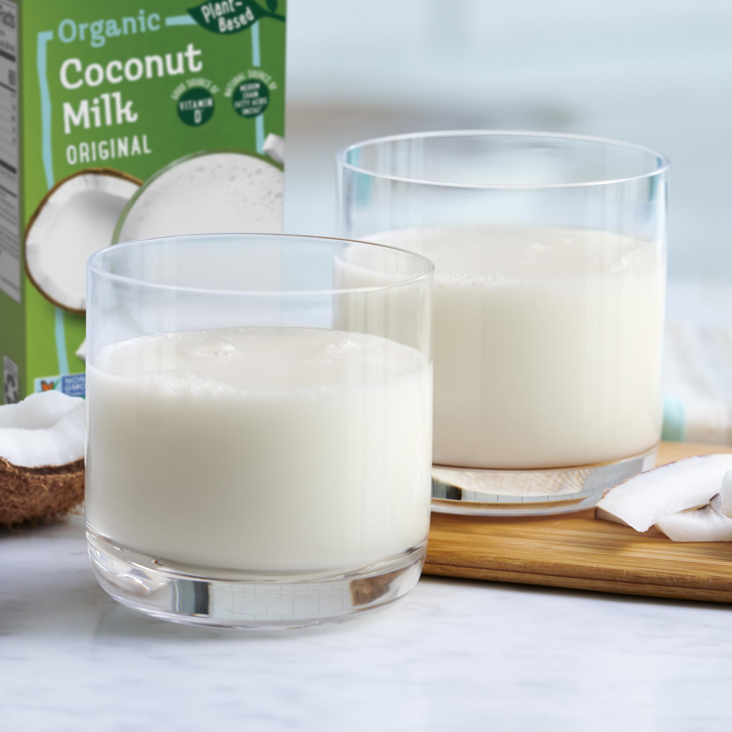 Pacific Foods Original Organic Coconut Milk, Plant Based Milk, 32 oz Carton