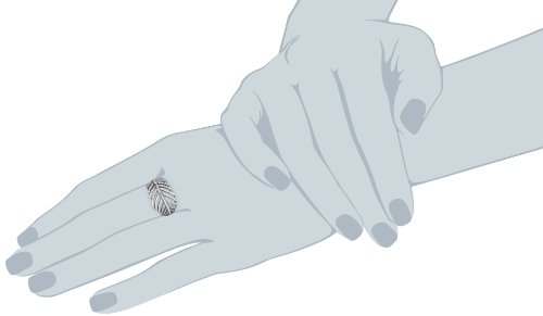 PANDORA Light as a Feather Clear CZ Ring Size 5 - 190886CZ-50