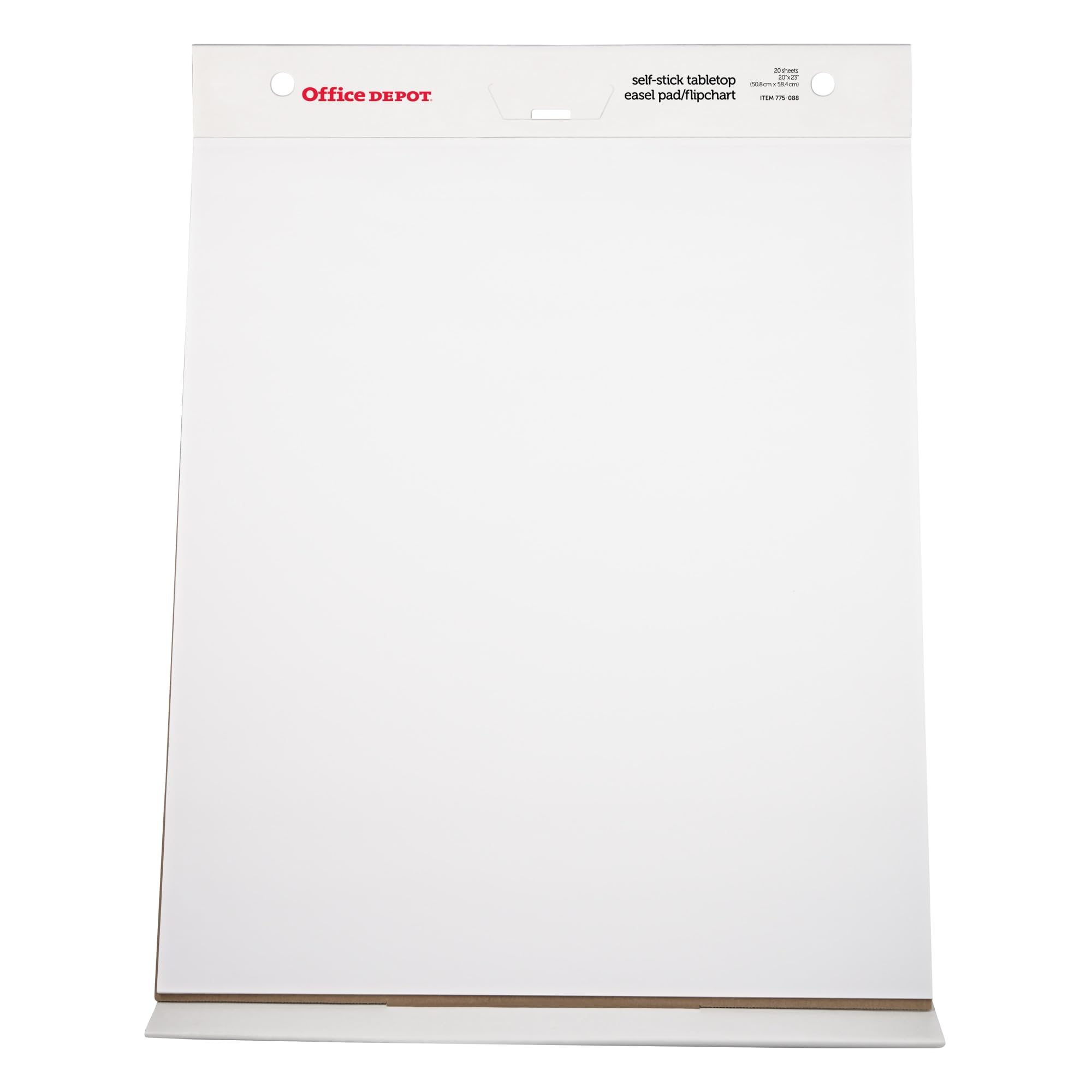 Office Depot Restickable Easel Pad with Liner, 20in. x 23in., 30% Recycled, 20 Sheets, White, FL1418903-001