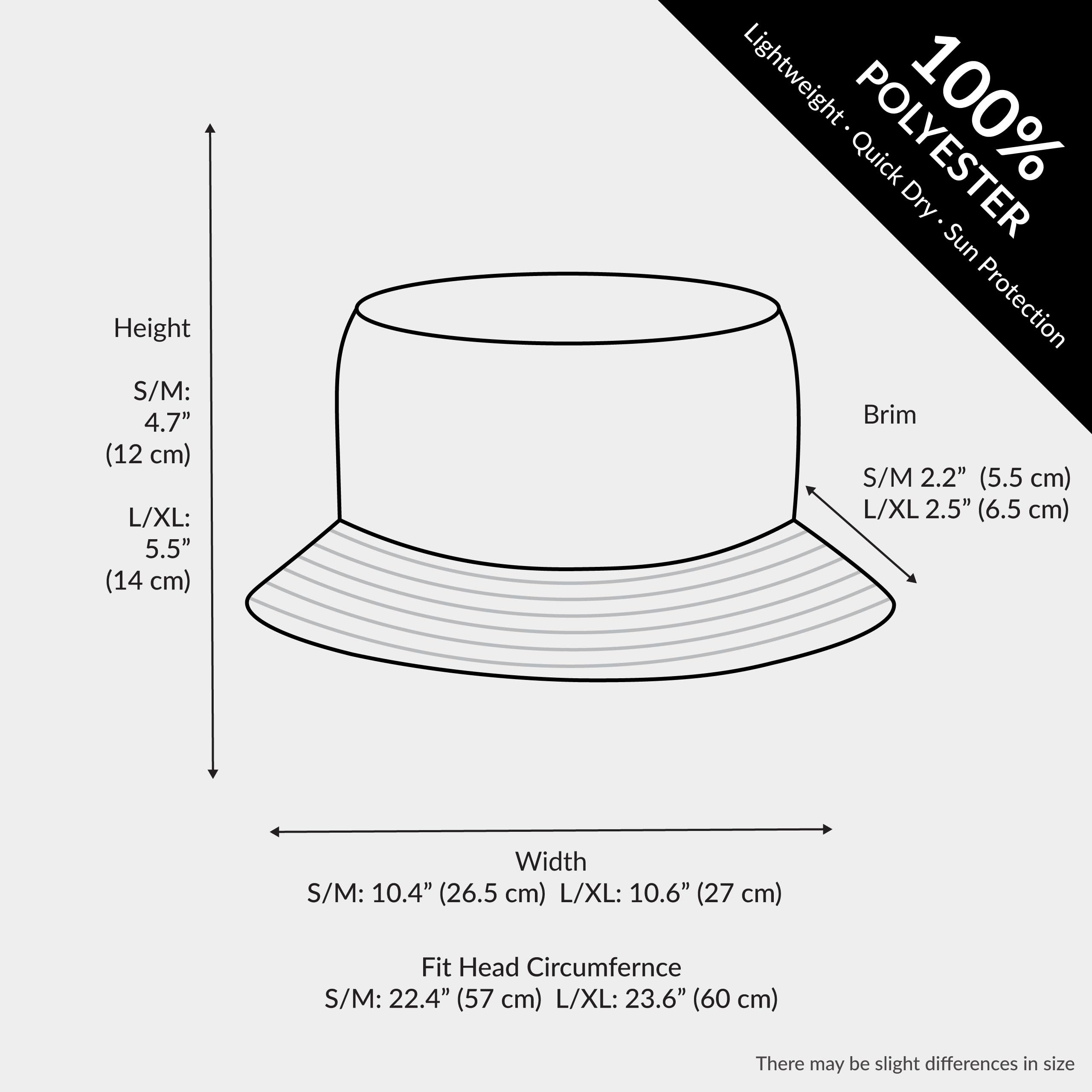 The Hat Depot Denim Cotton & Lightweight, Quick dry Packable Bucket Sun Hat (L/XL, 2. Light - Neon Orange)