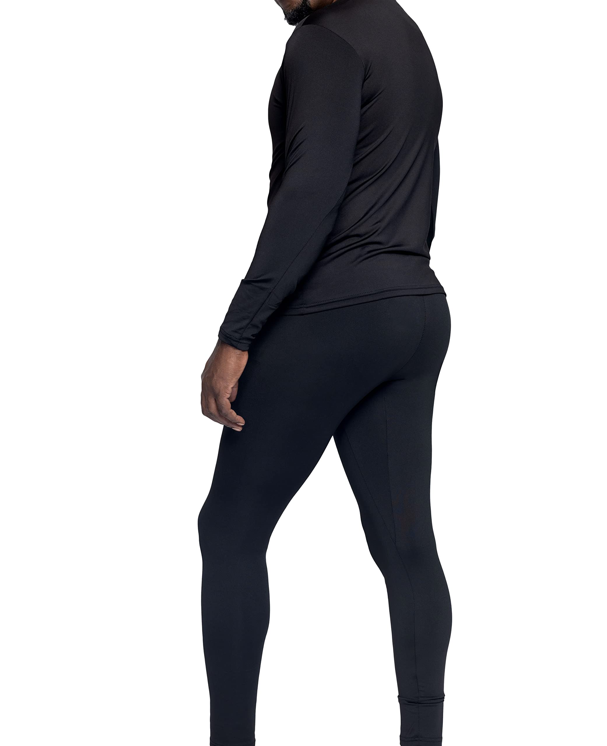 Therma Tek Cold Weather Long Johns Thermal Underwear for Men Set β 2 Pcs Fleece Lined Moisture Wicking, Breathable Base Layer Men Thermals Top and Bottom Set(Grey, M)