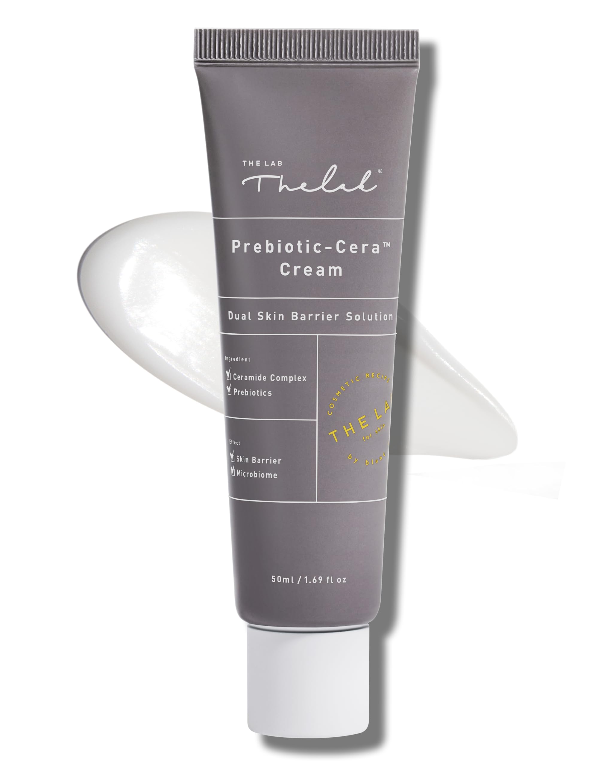 THE LAB BY BLANC DOUX Prebiotic-Cera Cream (1.69 fl.oz.) Made with 5 Types of Ceramides and Skin Prebiotics for Barrier Reinforcement and Skin Flora Support