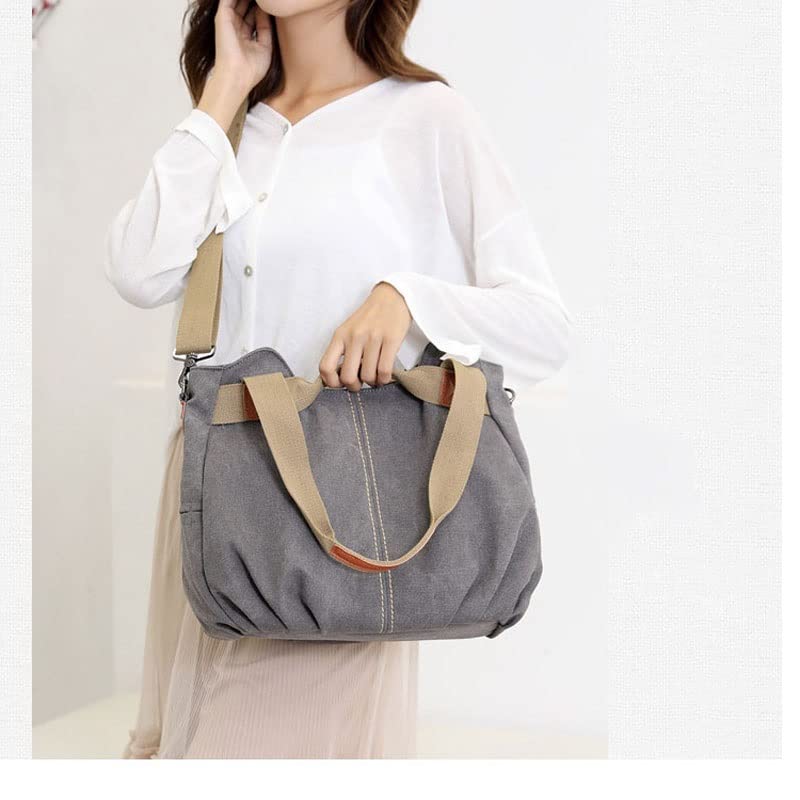 Thick Casual Handbag Simple Canvas Bag Large Capacity Shoulder Bag Suitable for Shopping Bags