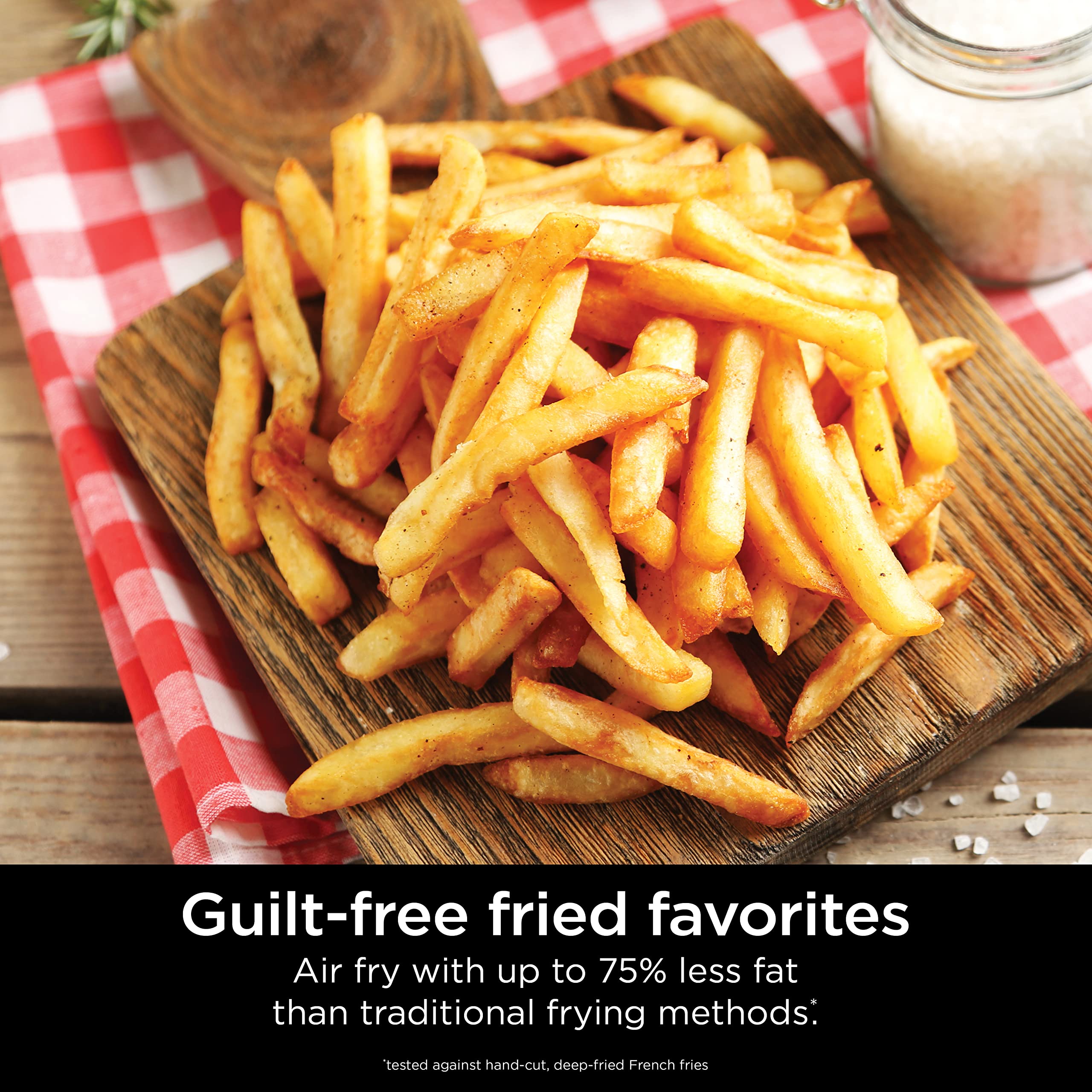 Ninja AF080 Mini Air Fryer, 2 Quarts Capacity, Compact, Nonstick, with Quick Set Timer, Grey (Renewed)